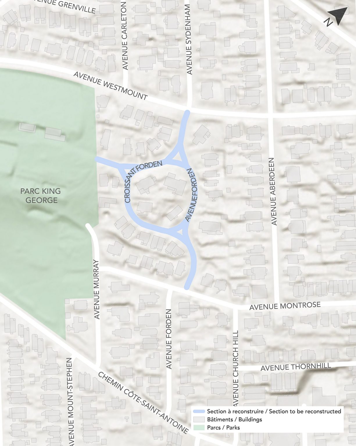 Reconstruction of Avenue Forden - Engage Westmount